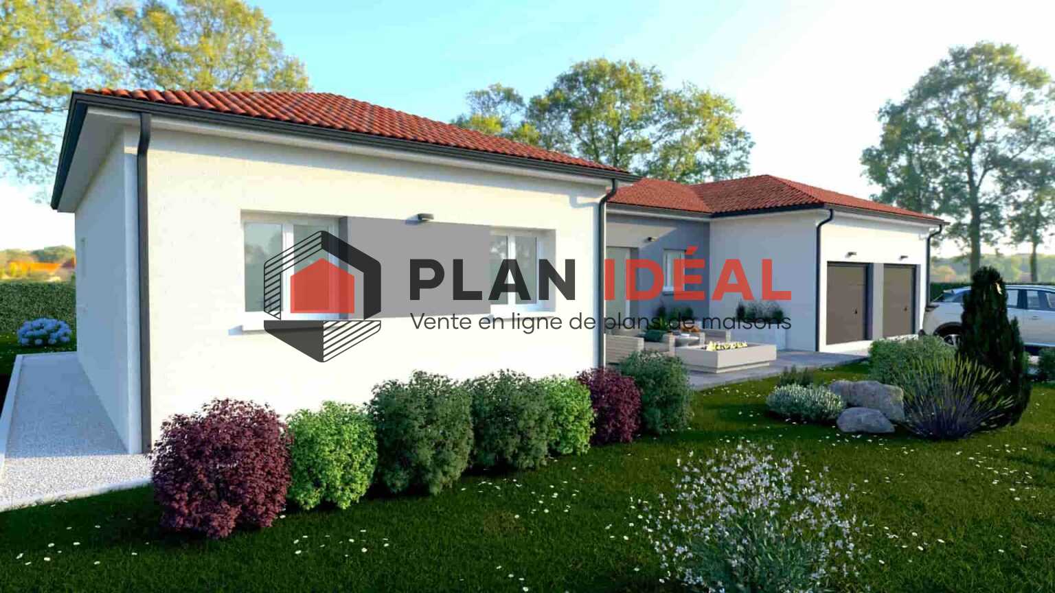 Plan de maison en U - Plan ideal